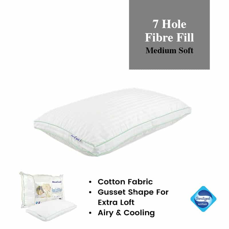 Panel Loft 7 Hole Fibre Fill Pillow – Mattress International