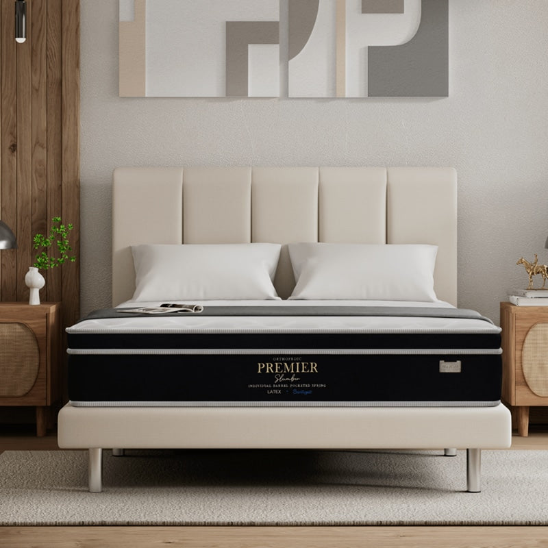 Premier Slumber 11" Pocketed Spring Mattress + Day Angel Bed Frame (Pa ...